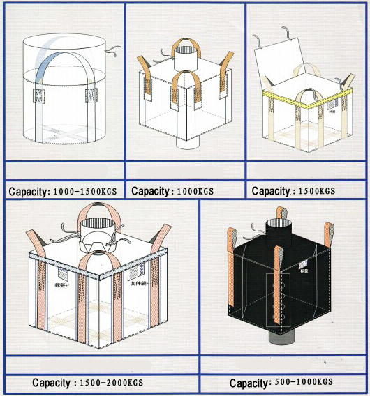 Jumbo 2205lbs PP Flexible Intermediate Bulk Container Bags