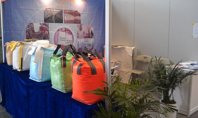 1000KGS cross corner Circular / tube big bag FIBC for granules packing