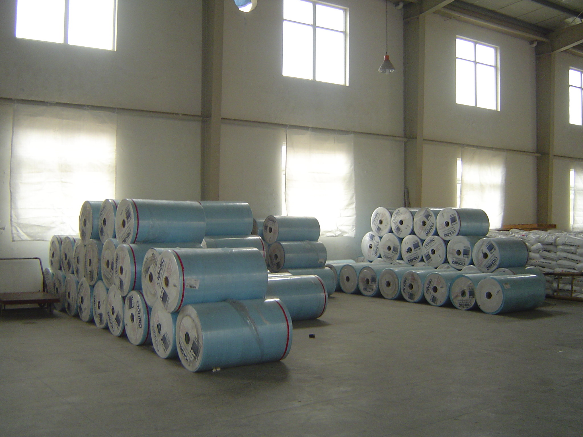 Dissipative FIBC anti static bulk bags CROHMIQ blue / white for ...