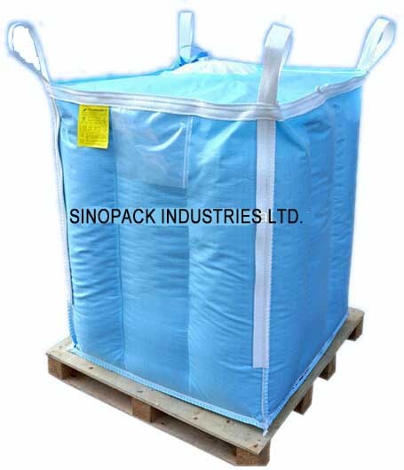 Dissipative FIBC anti static bulk bags CROHMIQ blue / white for ...