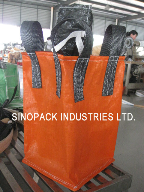 1000KGS Cross Corner Circular / Tube Big Bag FIBC For Granules Packing