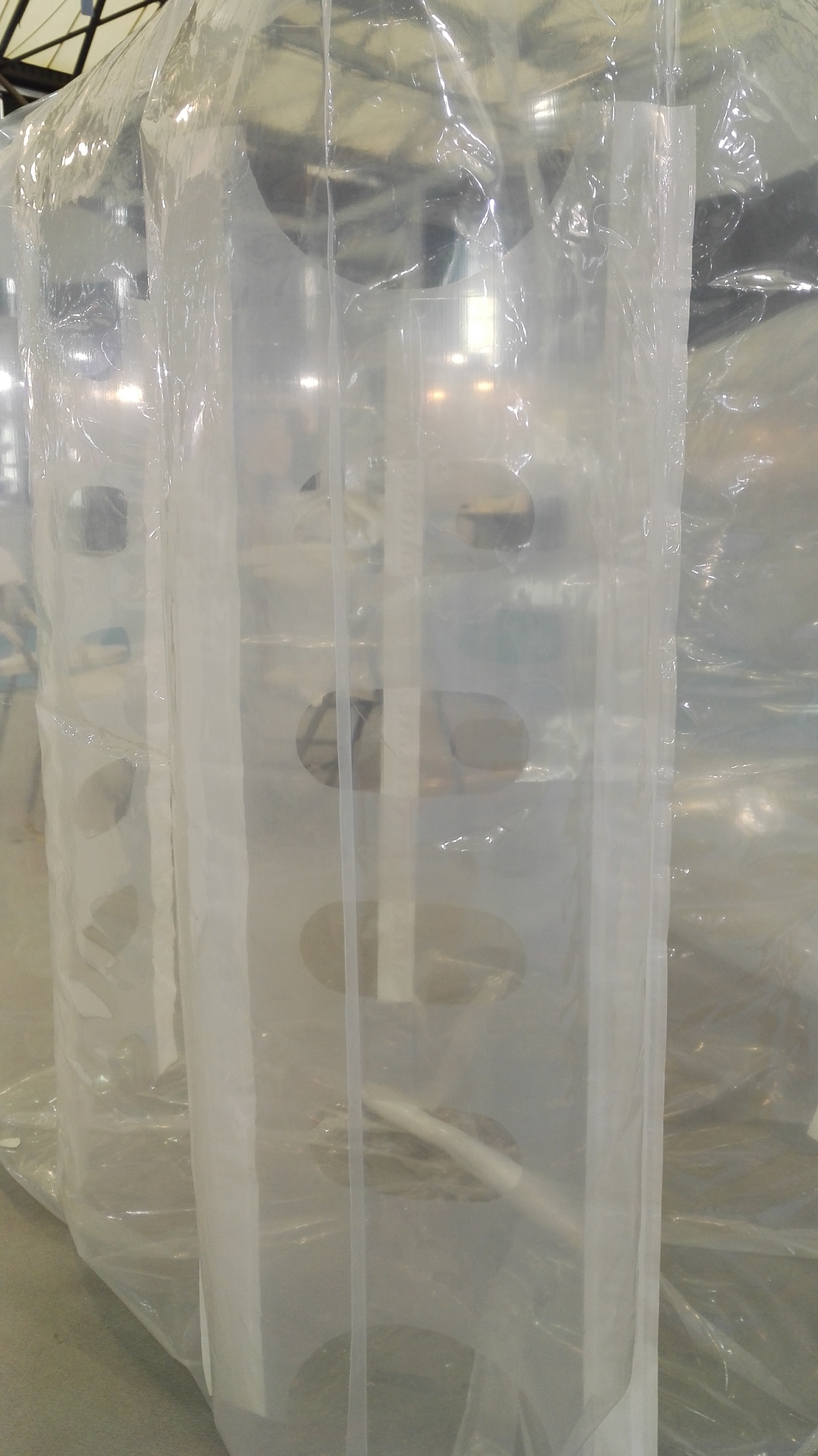 Filling Spout Top Flat Bottom Pe Baffle Liner For Fibc And Bulk Bag 90* ...